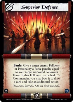 Superior Defense/card | L5r: Legend of the Five Rings Wiki | Fandom