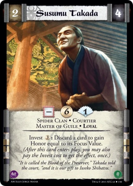 Susumu Takada/card | L5r: Legend of the Five Rings Wiki | Fandom