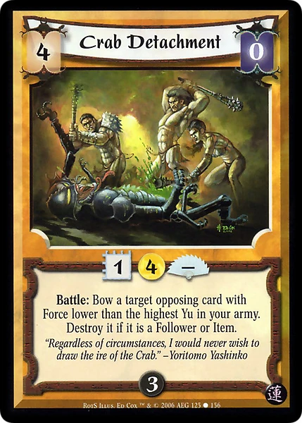 Crab Detachment/card | L5r: Legend of the Five Rings Wiki | Fandom