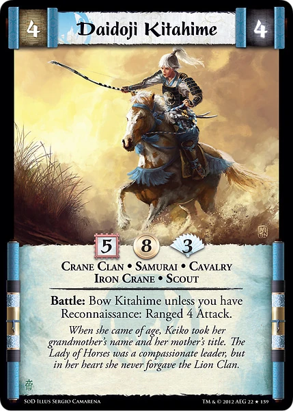 Daidoji Kitahime/card | L5r: Legend of the Five Rings Wiki | Fandom