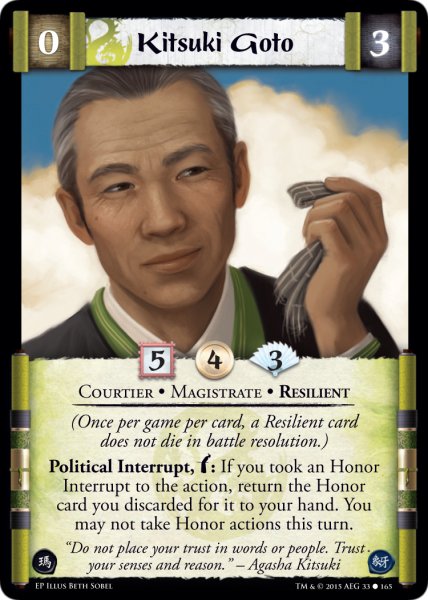 Kitsuki Gotocard L5r Legend Of The Five Rings Wiki Fandom
