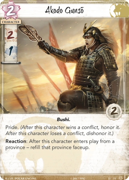 Akodo Gunsō - Legend of the Five Rings Wiki