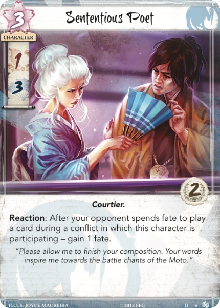Sententious Poet - Legend of the Five Rings Wiki