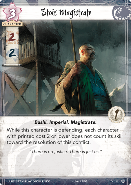 Stoic Magistrate - Legend of the Five Rings Wiki