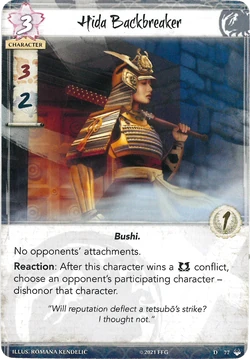Hida Backbreaker - Legend of the Five Rings Wiki