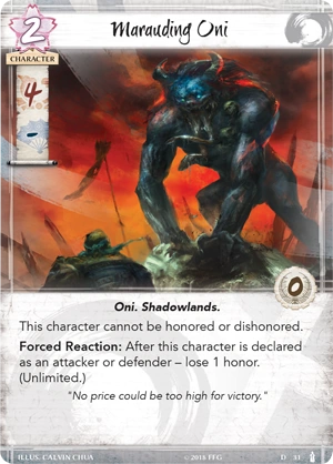 Marauding Oni - Legend of the Five Rings Wiki