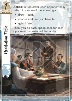 Negotiation Table - Legend of the Five Rings Wiki