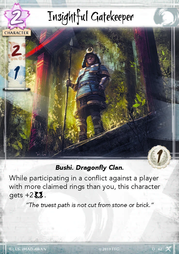 Insightful Gatekeeper - Legend of the Five Rings Wiki