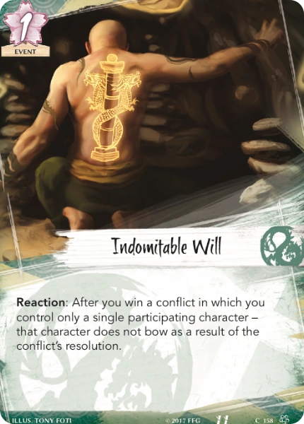 Indomitable Will - Legend of the Five Rings Wiki