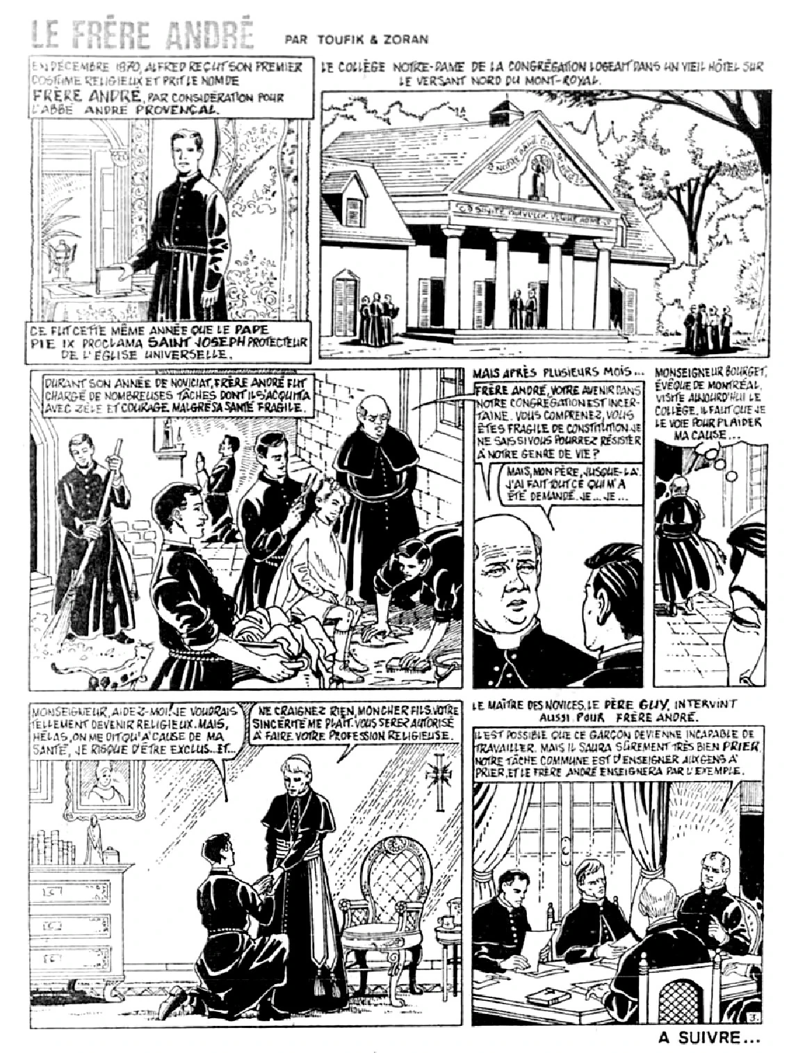 Le Frère André (Toufik) | Wikia La BD de Journal au Québec | Fandom