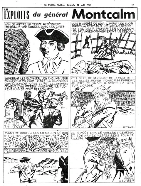 Les Exploits du Général Montcalm | Wikia La BD de Journal au Québec ...