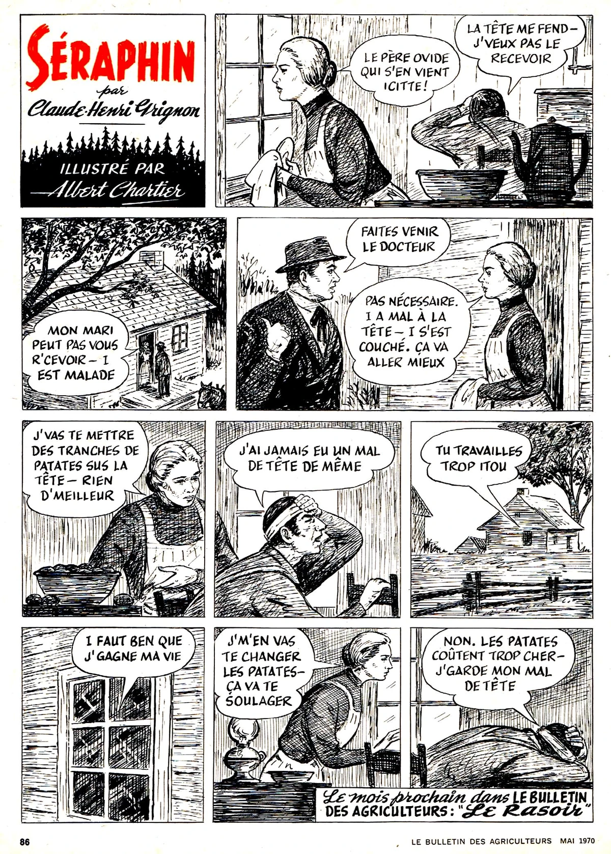 Séraphin | Wikia La BD de Journal au Québec | Fandom