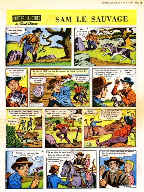 Sam le Sauvage - La Patrie du Dimanche | Wikia La BD de Journal au ...