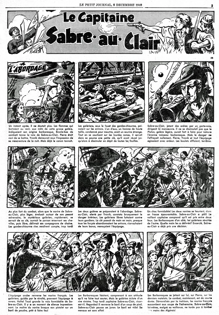 Le Capitaine Sabre-au-Clair | Wikia La BD de Journal au Québec | Fandom