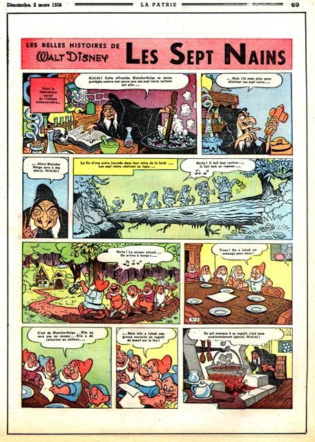 Les Sept Nains - La Patrie du Dimanche | Wikia La BD de Journal au ...