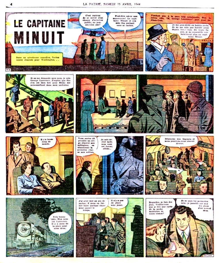 Le Capitaine Minuit - La Patrie du Samedi | Wikia La BD de Journal au ...