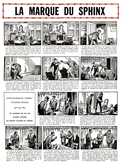 La Marque du Sphinx - Le Samedi | Wikia La BD de Journal au Québec | Fandom