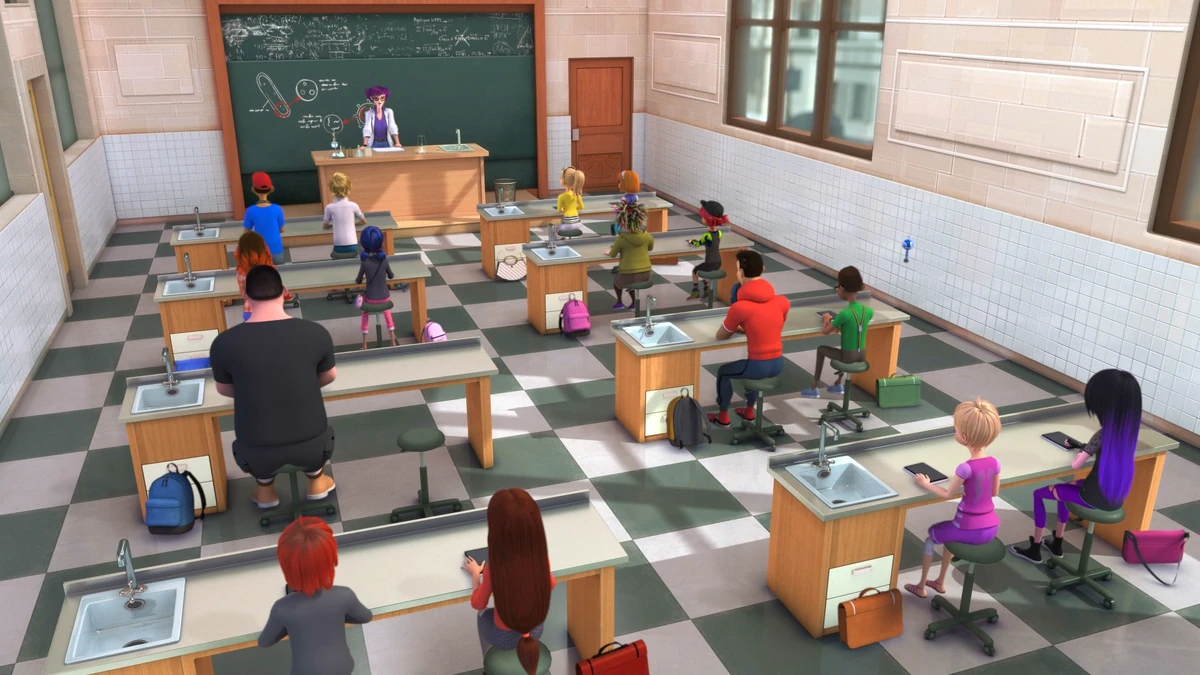 Salle de classe d'Olga Mendeleiev | Wiki Miraculous Ladybug | Fandom