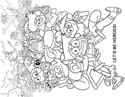 ok ko coloring pages