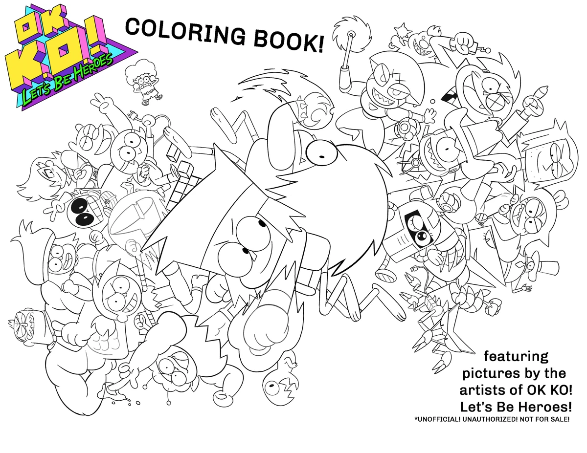 ok ko coloring pages