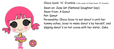 Choco Dunk 'N' Crumble | Lalaloopsy Customized Dolls Wiki | Fandom