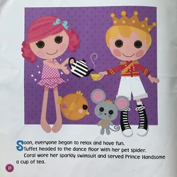 lalaloopsy coloring pages cinder slippers and prince