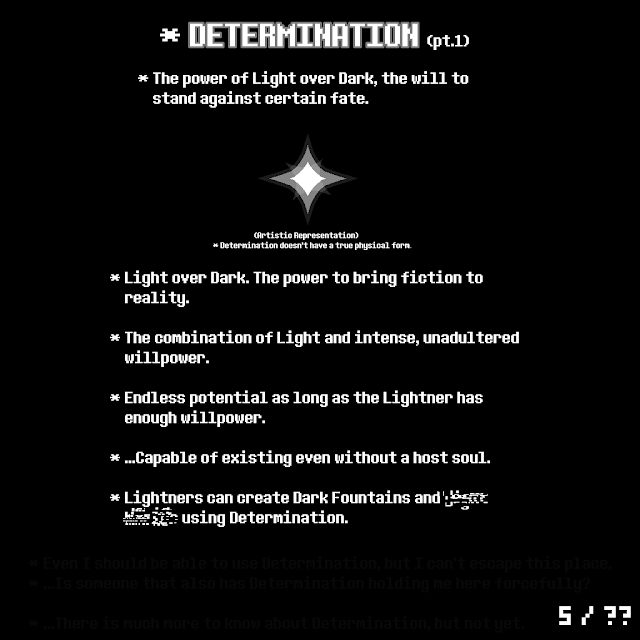 Determination | LAMBDARUNE Wiki | Fandom