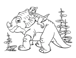 coloring pages land before time