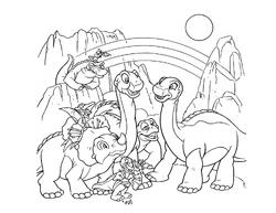 littlefoot coloring pages