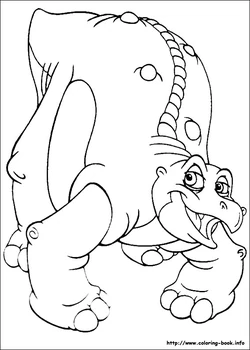 littlefoot coloring pages