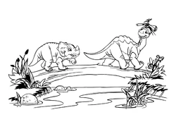 coloring pages land before time