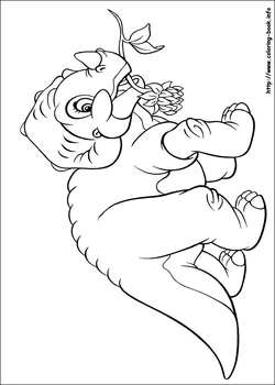 cera land before time coloring pages