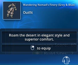 Wandering Nomad's Finery (Grey & Blue) | Landmark Wiki | Fandom