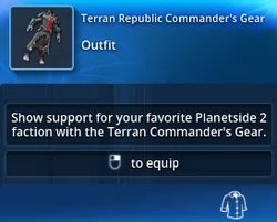 Terran Republic Commander's Gear | Landmark Wiki | Fandom