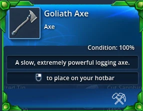 Goliath Axe | Landmark Wiki | Fandom