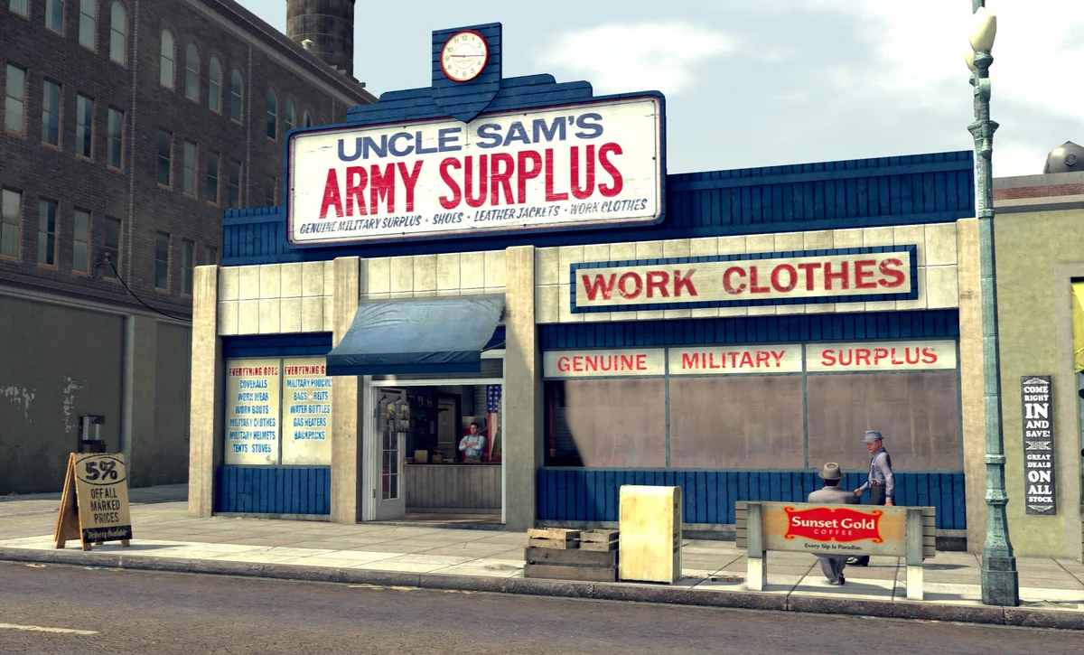Uncle Sam's Army Surplus | L.A. Noire Wiki | Fandom