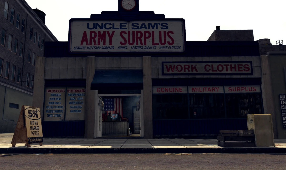 Uncle Sam's Army Surplus | L.A. Noire Wiki | Fandom