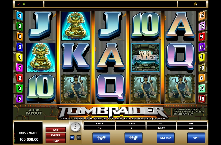 Tomb Raider (Slots)/Screenshots | Lara Croft Wiki | Fandom