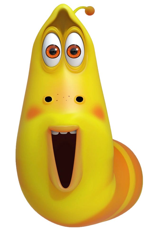 Larva Cartoon Coloring Pages