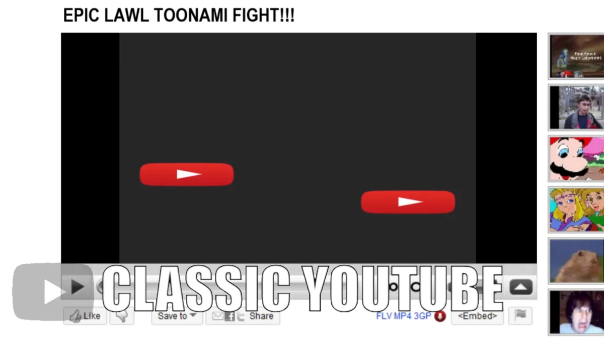 Classic YouTube | Lawl Toon: Brother Location Remade Version Wiki | Fandom