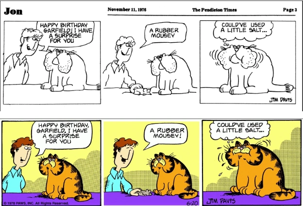 Jon & Garfield Strip Comparisons | Layne Krusz's Wiki | Fandom
