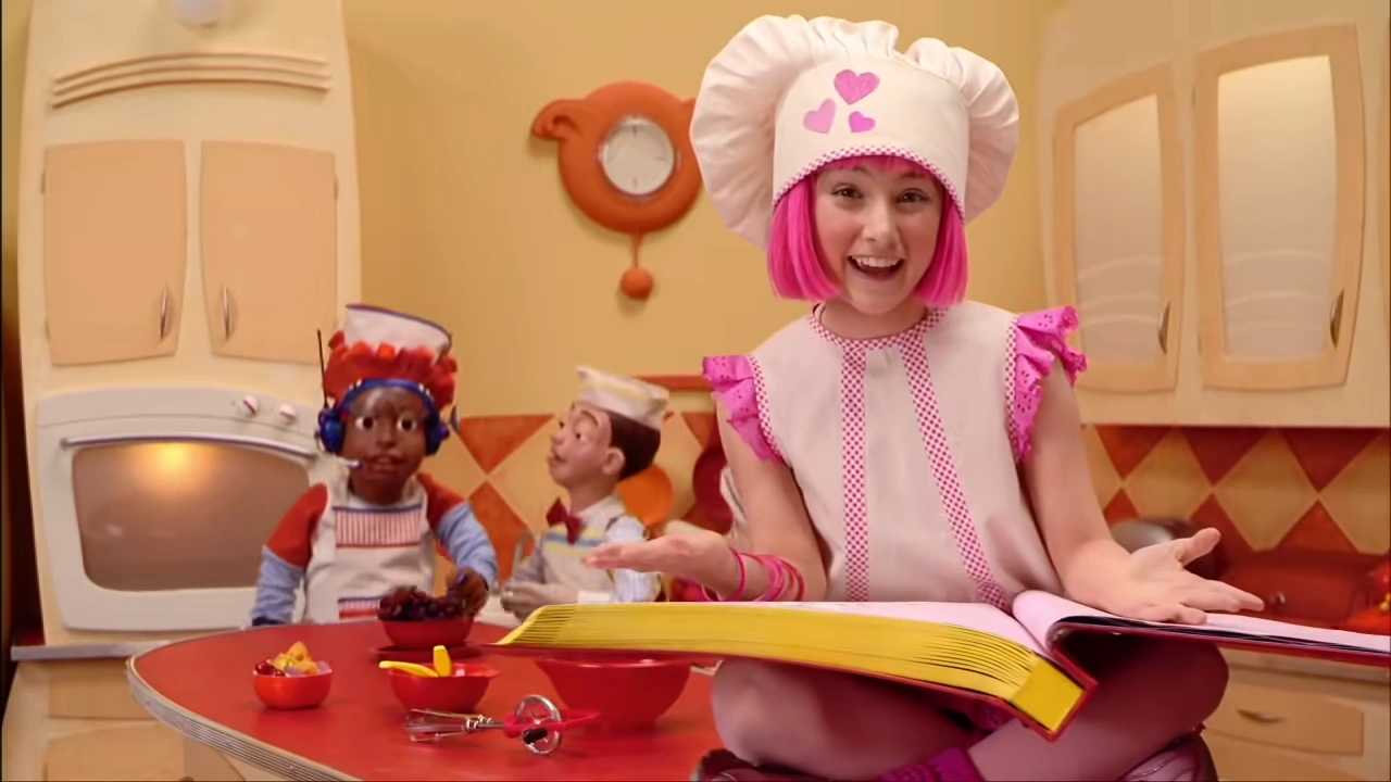 how to bake a cake lazy town