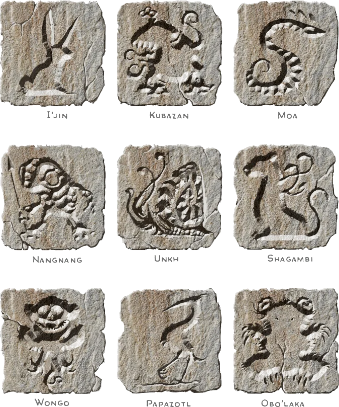 Dieux charlatans d'Omu | Wiki Le Monde des Royaumes Oubliés | Fandom
