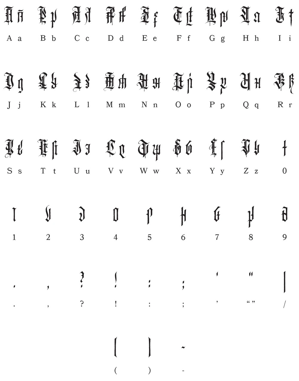 Infernal (alphabet) | Wiki Le Monde des Royaumes Oubliés | Fandom