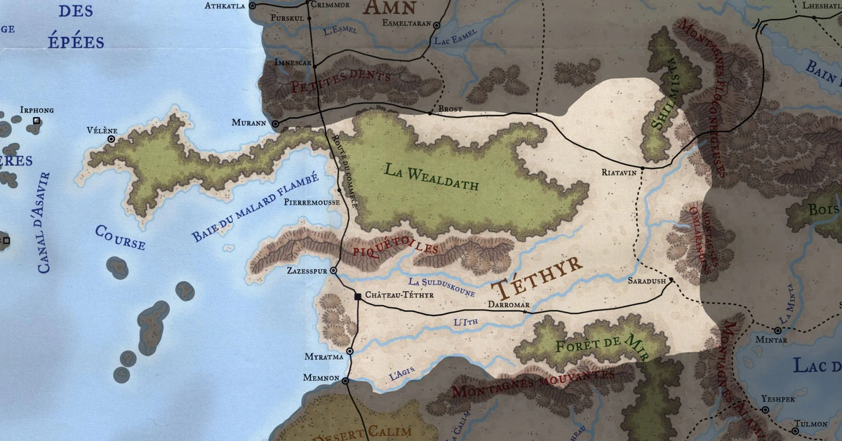 Téthyr | Wiki Le Monde des Royaumes Oubliés | Fandom