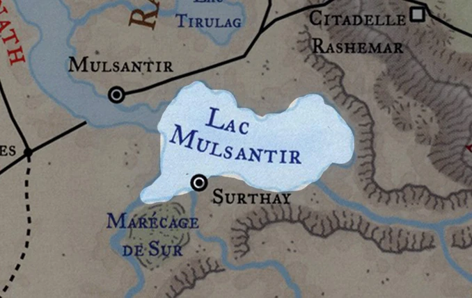 Lac Mulsantir | Wiki Le Monde des Royaumes Oubliés | Fandom