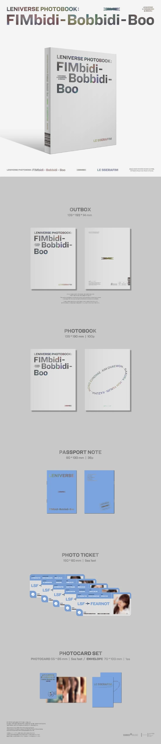 LENIVERSE PHOTOBOOK: FIMbidi-Bobbidi-Boo | LE SSERAFIM Wiki | Fandom