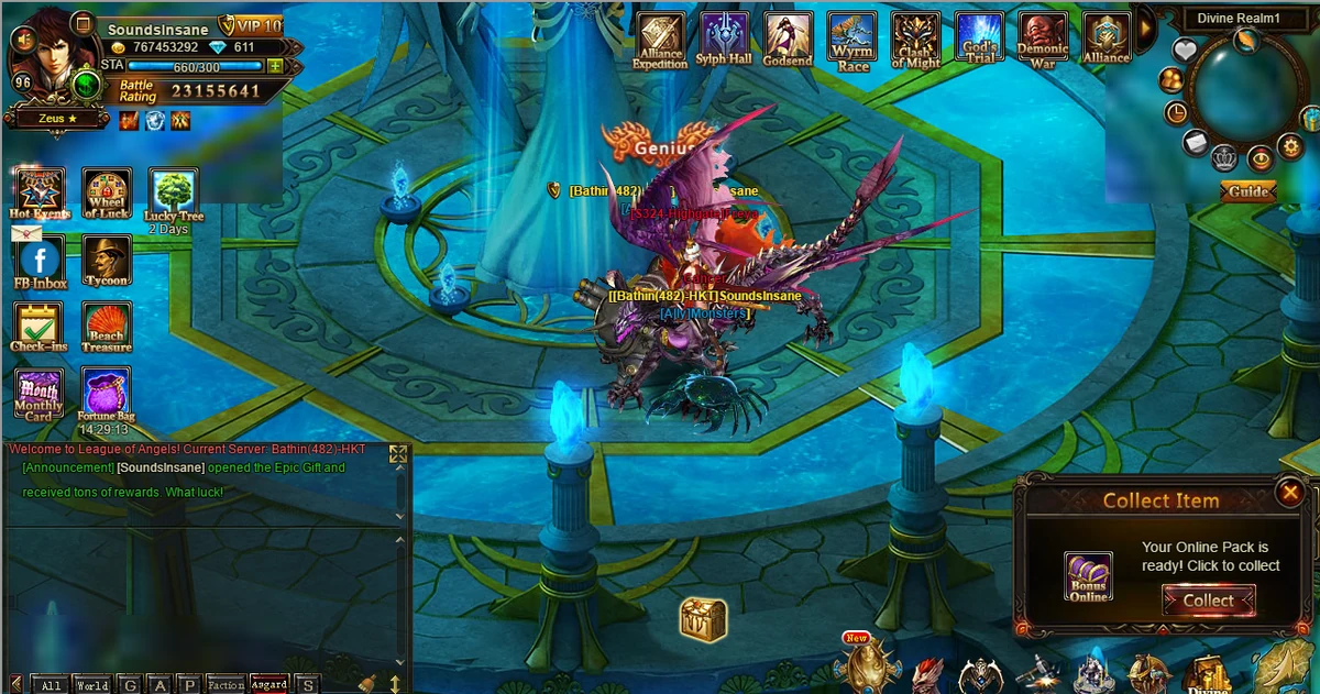 Divine Realm | League of Angels Wiki | Fandom