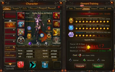 Element Training | League of Angels Wiki | Fandom