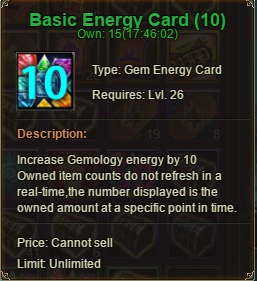 Basic Energy Card (10) | League of Angels Wiki | Fandom